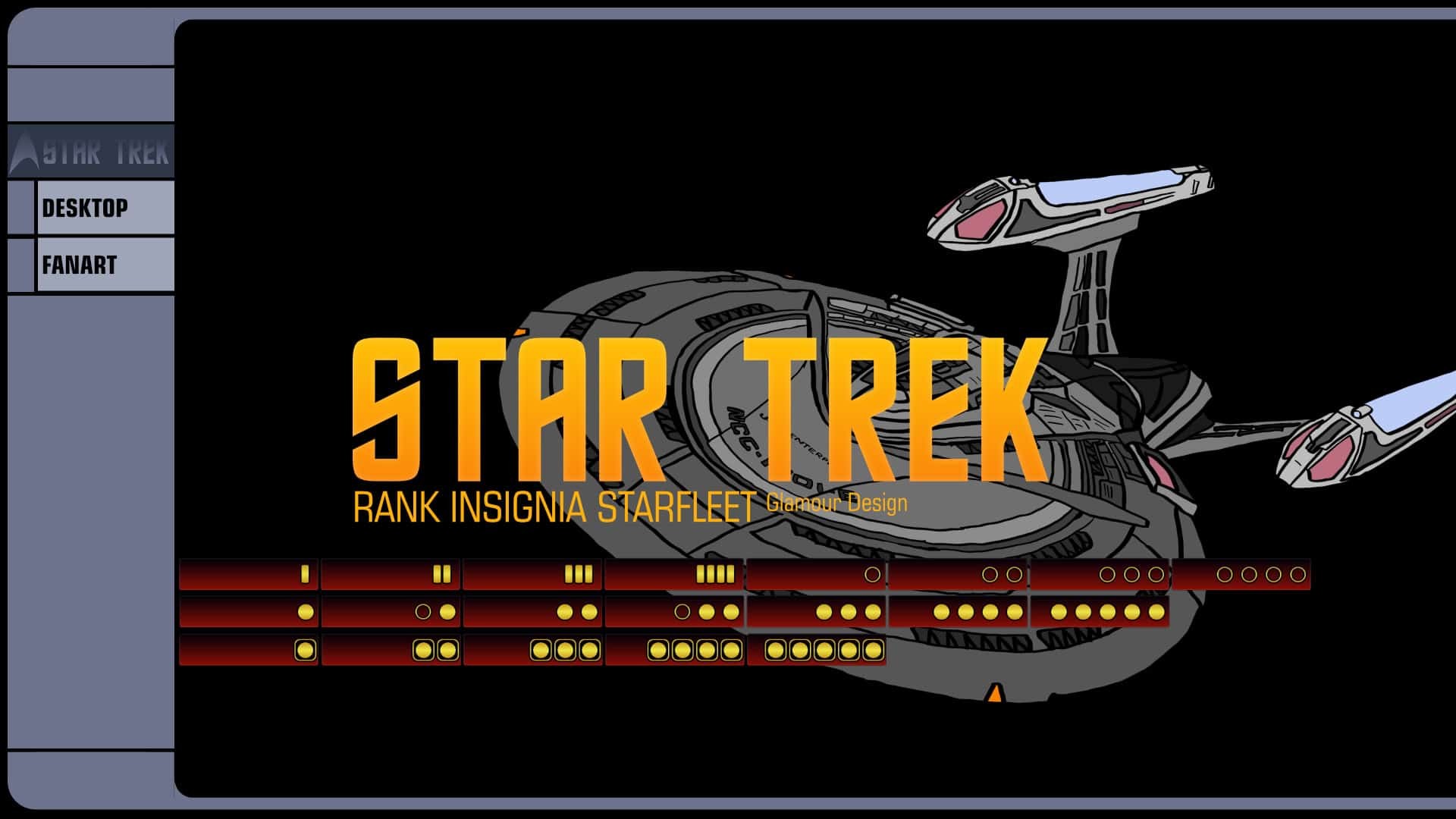 STAR TREK - RANK INSIGNIA STARFLEET - FokusM